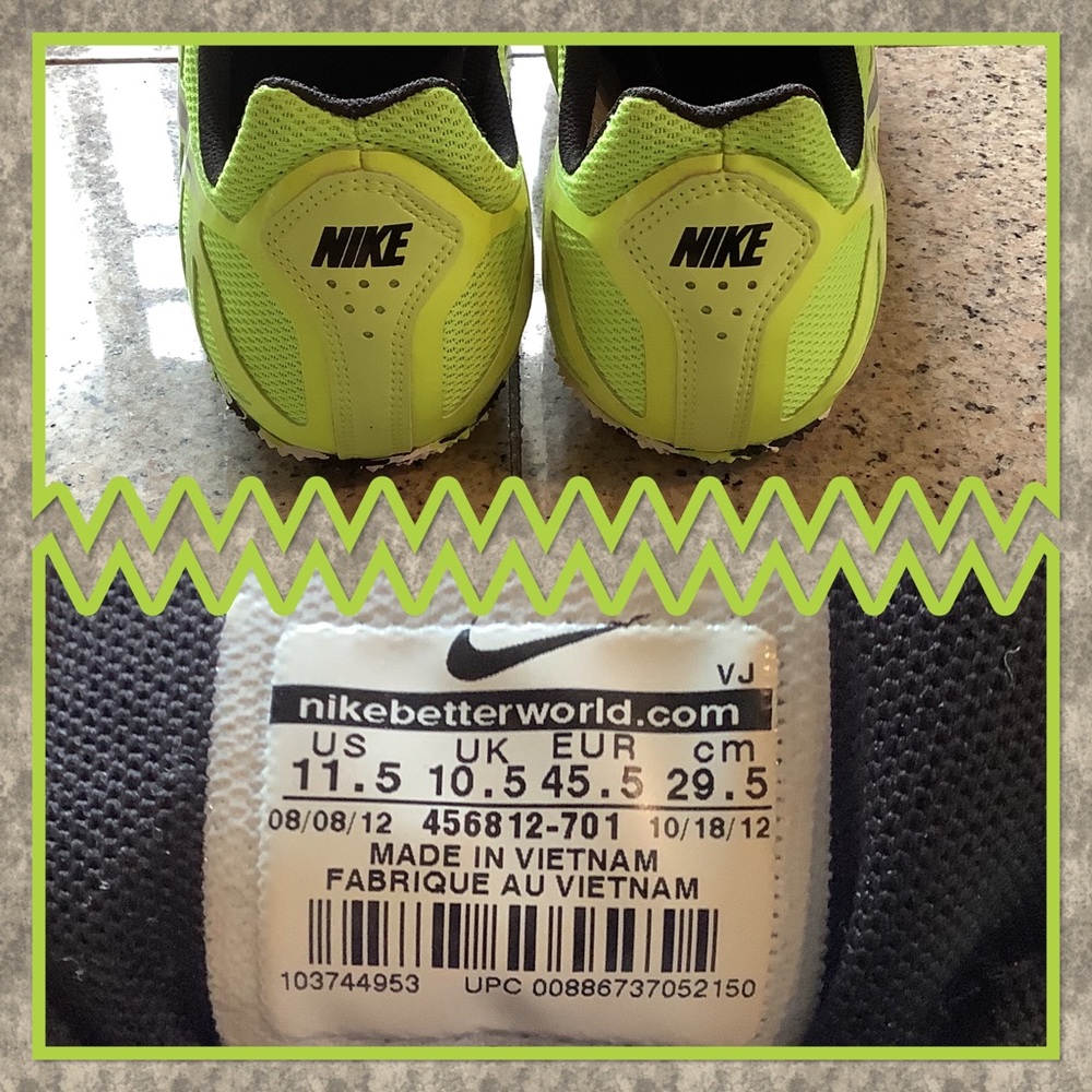 Nike Neon Green Sprint Flat - Gem